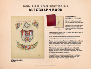 An autograph book from the Nazi ghetto Theresienstadt/ Terezin